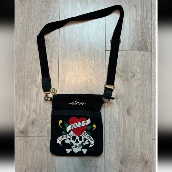 Ed Hardy | Bags | Vintage Ed Hardy Crossbody Bag | Poshmark